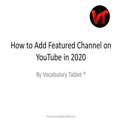 How to add featured channel on YouTube in 2020 | PPT
