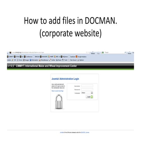 How to add files in docman | PPTX