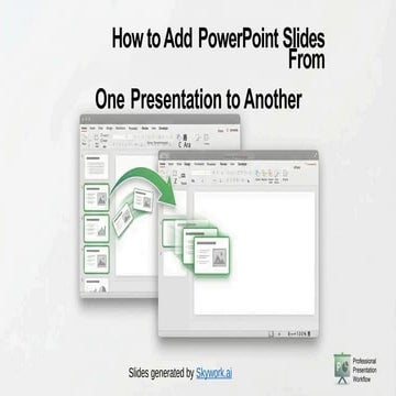 How to Add PowerPoint Slides From One Presentation to Another | PPT ...
