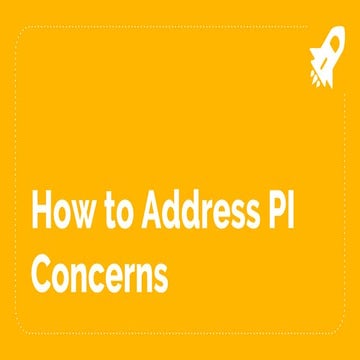 How to address pi concerns | PPTX