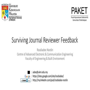How to Address Reviewer Feedback | PDF | Publishing Industry | Industries
