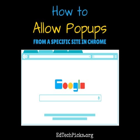 How to Allow Popups from a Specific Site in Chrome | PPT