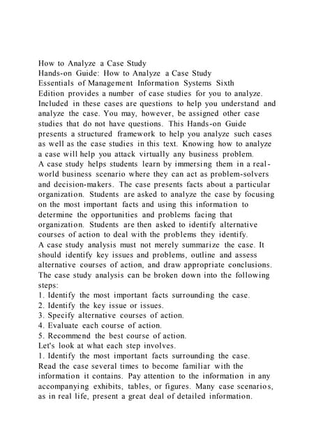 Case Study method | PPTX