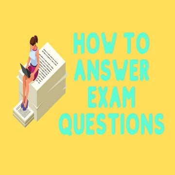 Breaking down an exam question | PPT