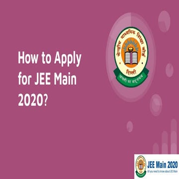 Jee main infographics | PDF