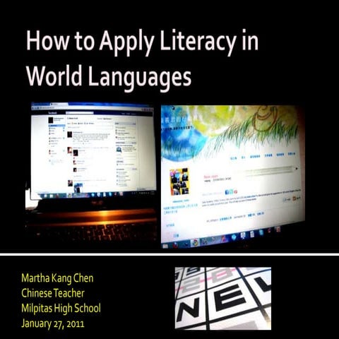 How to apply literacy in world languages | PPT