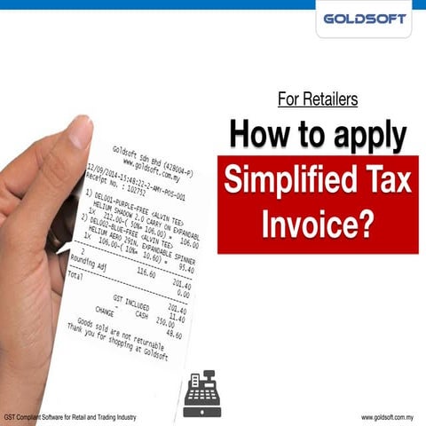 For Retailers_How to Apply Simplified Tax Invoice? | PPT