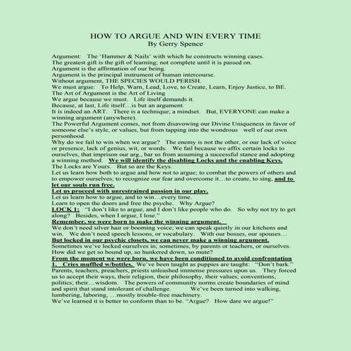 How to argue and win every time | PDF