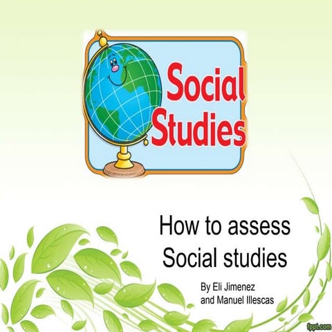 How to assess social studies (1) | PPT