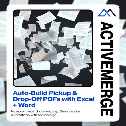 How to Automatically Build PDF Pickup Slips and Drop-Off Confirmations ...