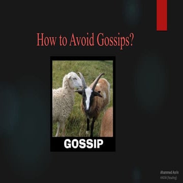 4 tips for avoid gossips | PPTX