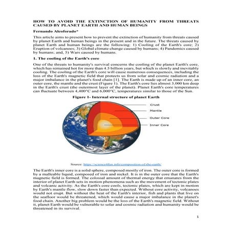 THE THREATS OF EXTINCTION TO HUMANITY CAUSED BY PLANET EARTH, HOW TO ...