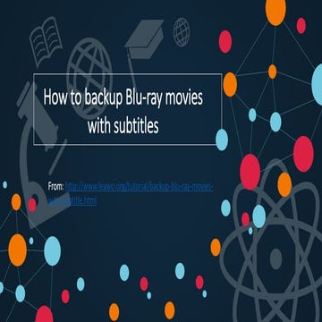 How to backup blu ray movies with subtitles? | PPT