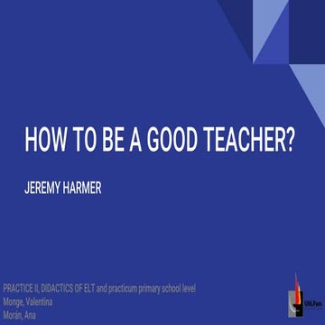 How to be a good teacher? | PPSX