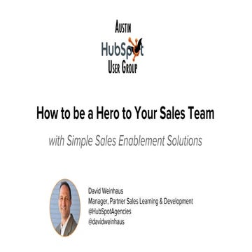 How to Be a Hero to Your Sales Team | PDF
