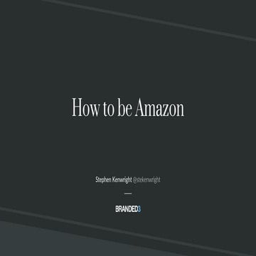 How to be amazon (and beat Google at search) | PPT
