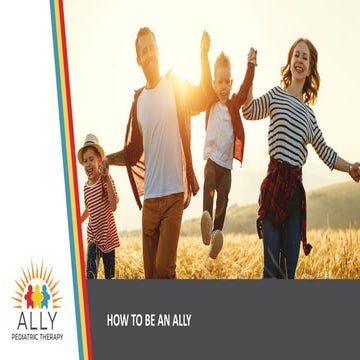 How to Be an Ally | PPT
