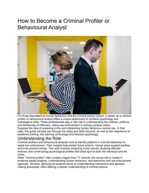 CRIMINAL PROFILING | PPTX
