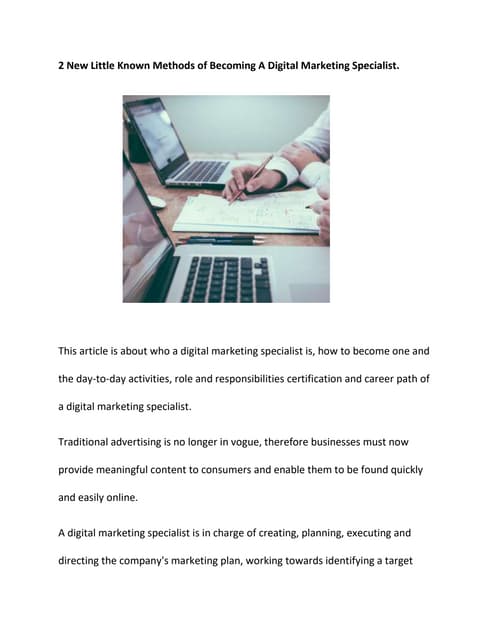 How to be a Successful Digital Marketing ? | PPT