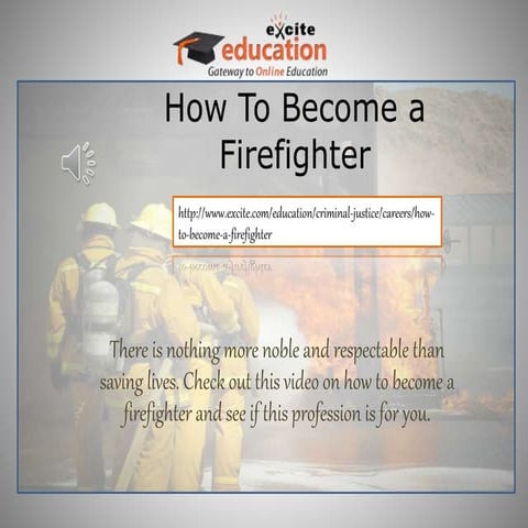 How to Become a Firefighter | PPTX
