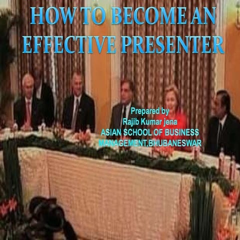How to become an effective presenter | PPT