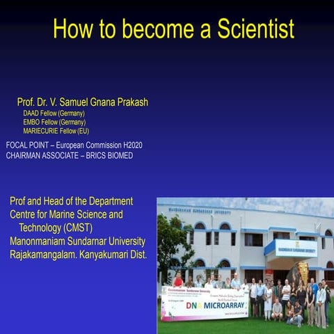 How to become a scientist | PDF