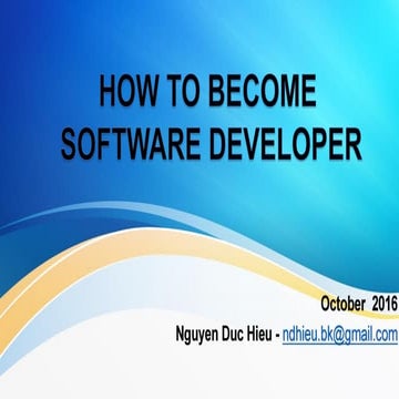 How to become Softwar Enginneer | PPT