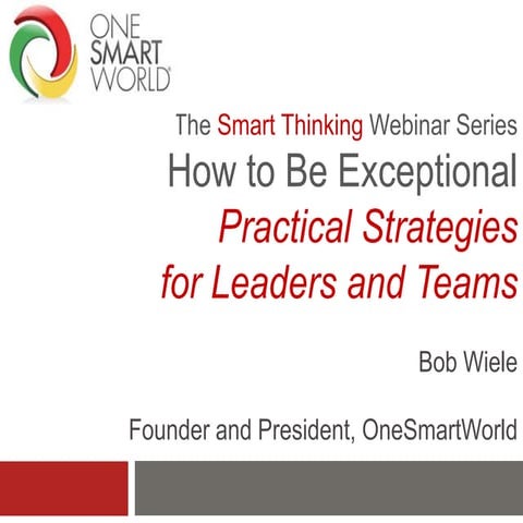How to be Exceptional | PPTX