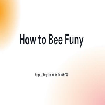 how to be funny. | PPT