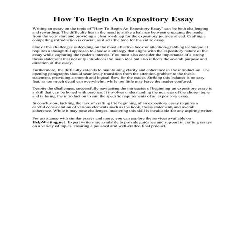 How To Begin An Expository Essay.pdf