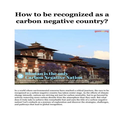Carbon Negative Technology | DOCX