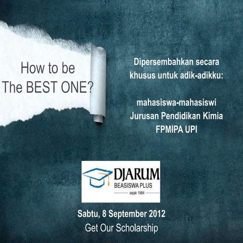 How to be the best one | PPTX