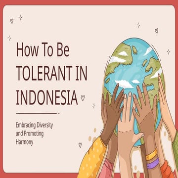 How to be tolerent for student in indonesia | PPTX