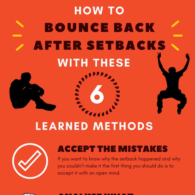 How To Bounce Back After Setbacks With These 6 Learned Methods | PDF