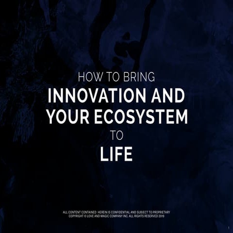 How to bring innovation & your ecosystem to life | PPT