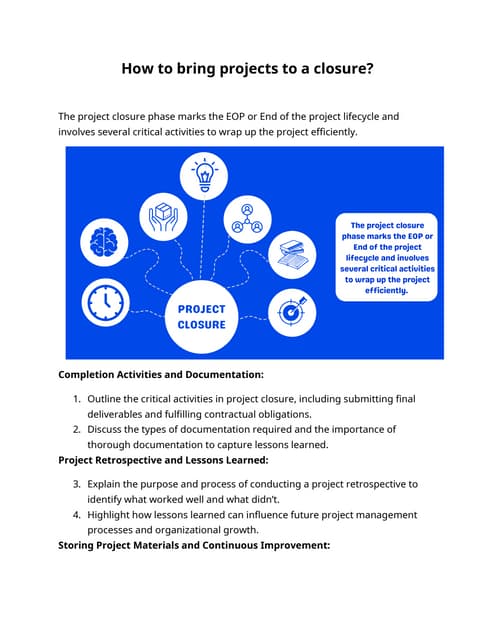 How to bring projects to a close? .docx