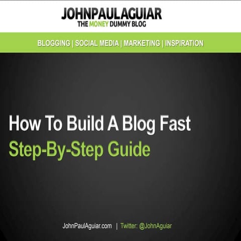 How To Build A Blog - Step-By-Step Guide | PPTX