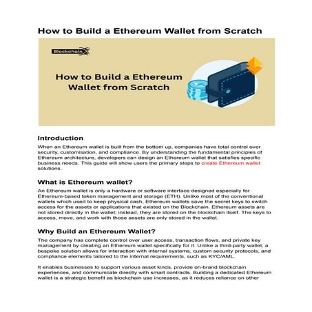 How to Build a Ethereum Wallet from Scratch.pdf