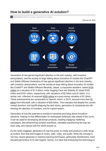 Generative AI Use-cases for Enterprise - First Session | PPTX | Computing | Technology & Computing