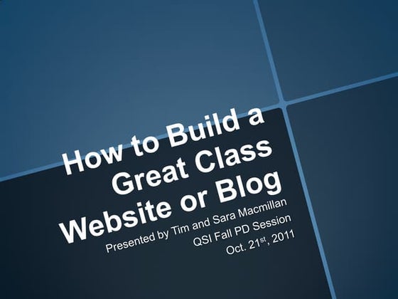 Weebly Education Website Building | PPT