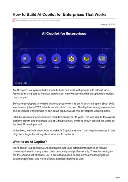 How to Build and Deploy Custom Copilot Agents for Your Business | PPTX