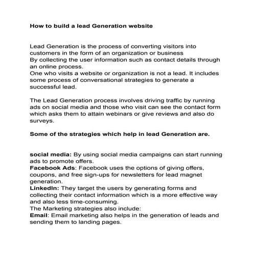 How to build a lead Generation website.pdf