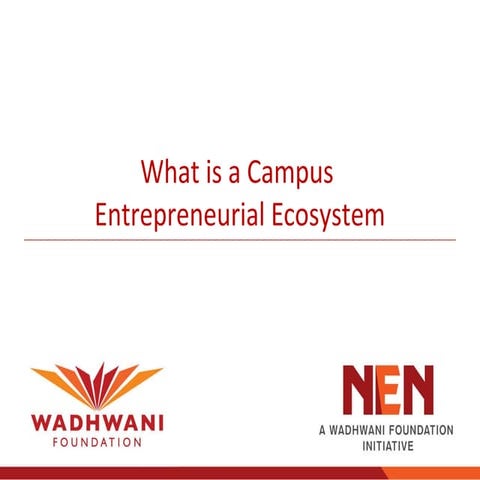 How to build an ecosystem | PPT