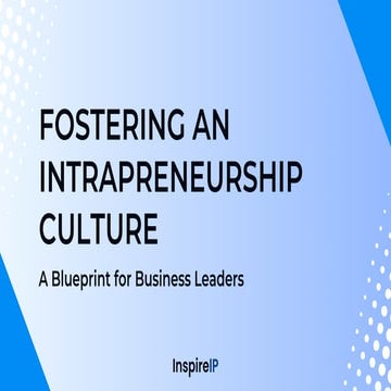 How to build an intrapreneurship culture | PDF