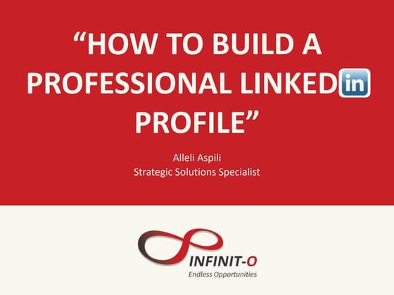 Linked in profile edit | PPTX