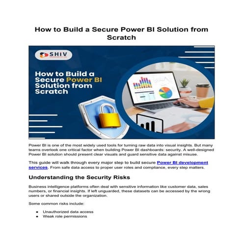 Power BI - Dynamic role level security | PDF