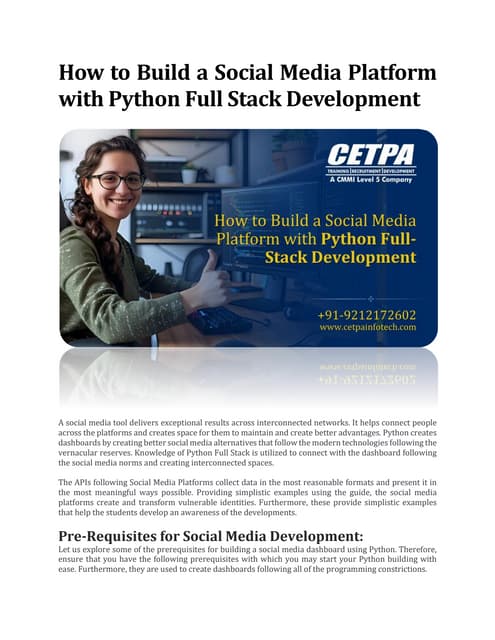 Essential Python Libraries Every Developer Should Know - CETPA Infotech | PDF