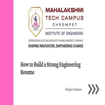 How to Build a Strong Engineering Resume | PDF