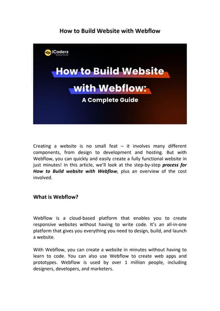 Webflow | PDF