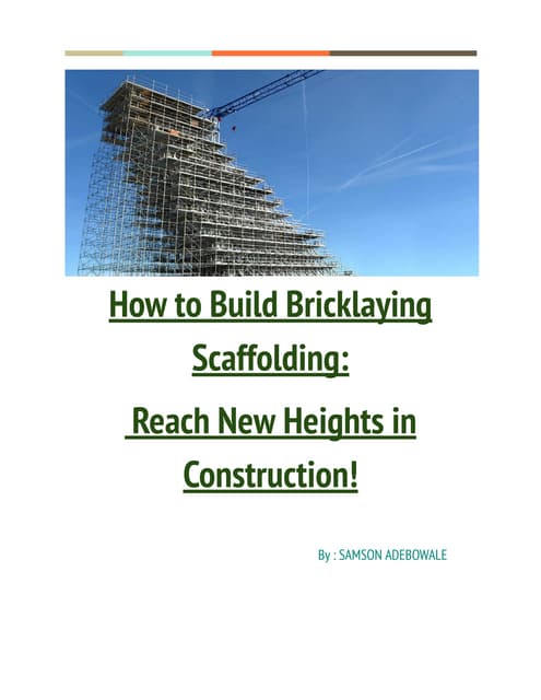 Cantilever Scaffolding: An Essential Guide | PDF | Civil Engineering Industry | Industries